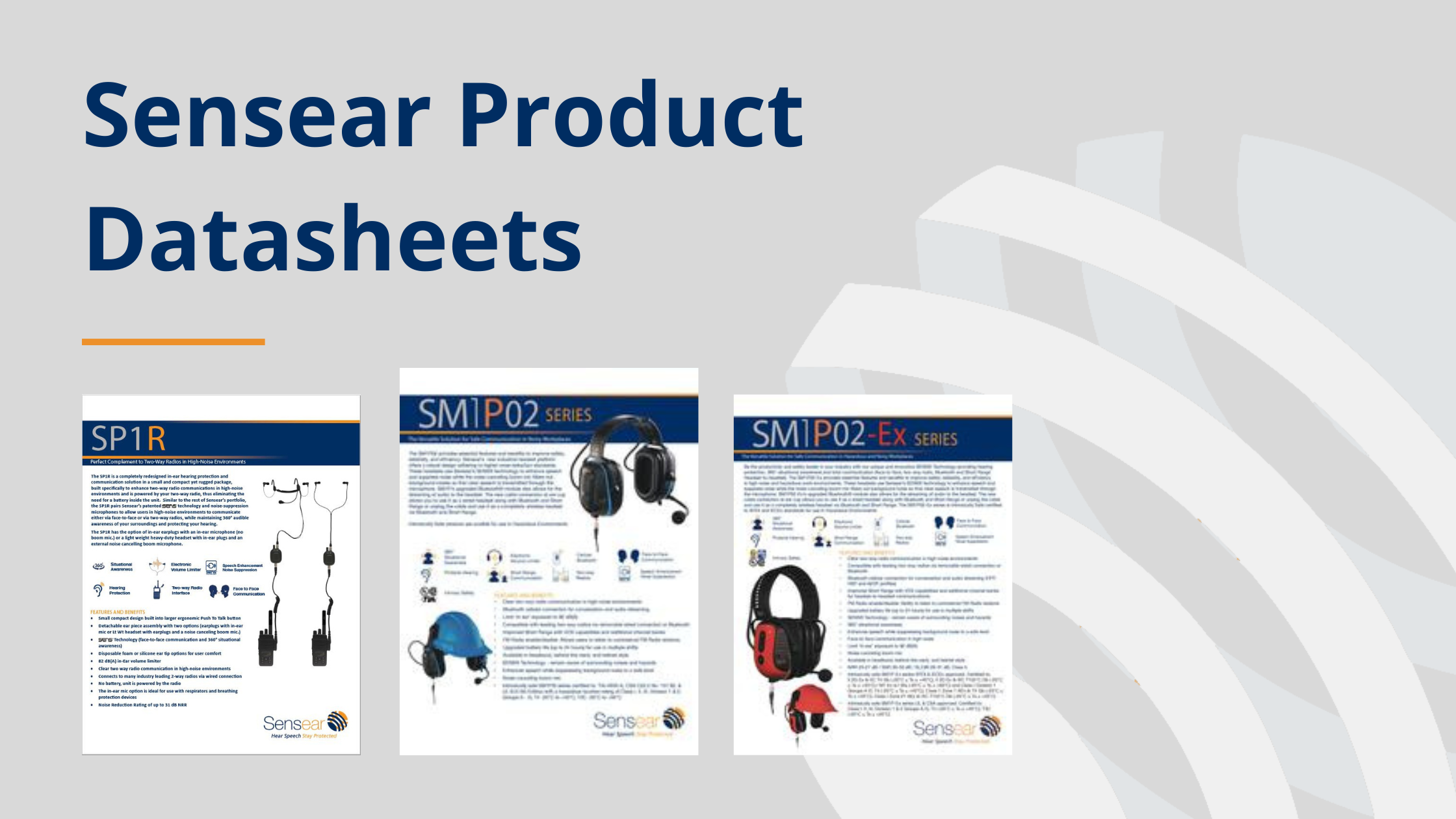 Product Datasheets | Sensear